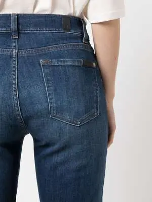 7 For All Mankind Mid-rise Cropped Slim Jeans