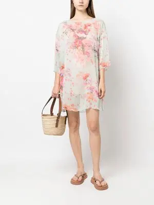 TWINSET Floral-print Belted Dress