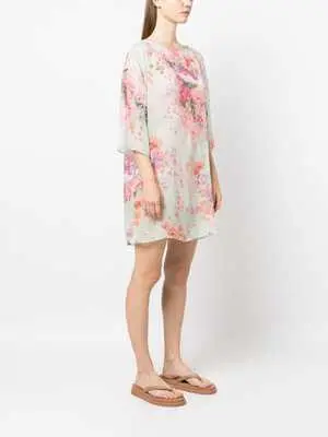 TWINSET Floral-print Belted Dress