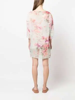 TWINSET Floral-print Belted Dress