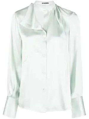 JIL SANDER Asymmetric Silk Blouse