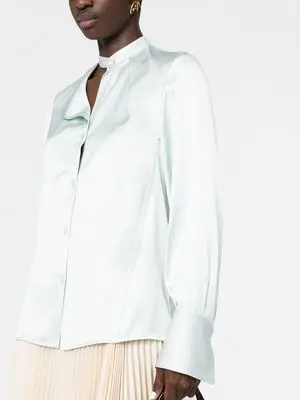 JIL SANDER Asymmetric Silk Blouse