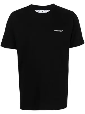 Off-White Logo-print Short-sleeve T-shirt - Black