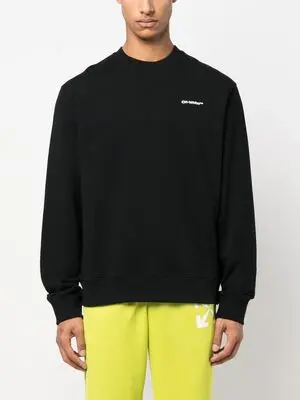 Off-White Logo Print Long Sleeve Sweatshirt