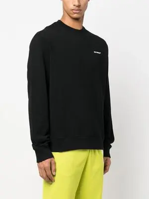 Off-White Logo Print Long Sleeve Sweatshirt