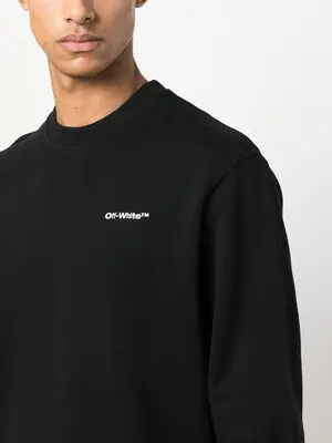 Off-White Logo Print Long Sleeve Sweatshirt