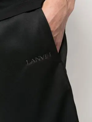 LANVIN Logo-embroidered Track Shorts