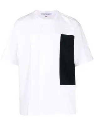 CHILDREN OF THE DISCORDANCE Graphic-print Patchwork T-shirt - White