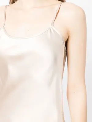 Voz Silk-satin Midi Slip Dress - Neutrals
