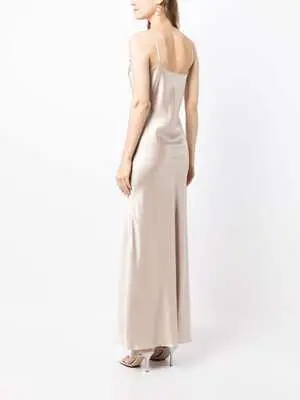 Voz Liquid Silk Slip Dress - Neutrals