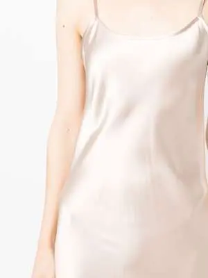 Voz Liquid Silk Slip Dress - Neutrals