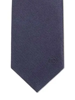 Gucci Silk Double G Logo Neck Tie