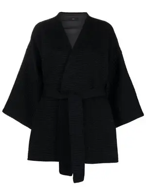 Voz Belted Wide-sleeve Jacket