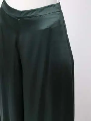 Voz Silk Palazzo Pants - Green