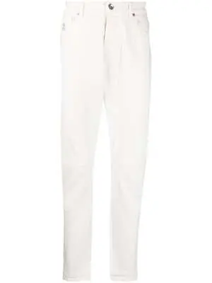 Brunello Cucinelli Straight-leg Jeans - White
