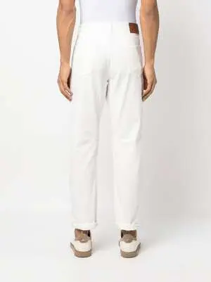 Brunello Cucinelli Straight-leg Jeans - White