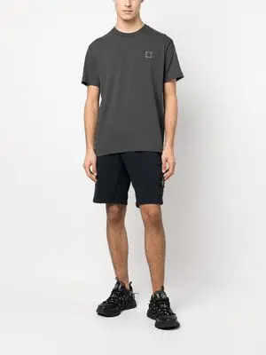 Stone Island Compass-patch Cotton T-shirt