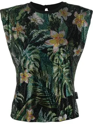 Philipp Plein Floral-print Tank Top