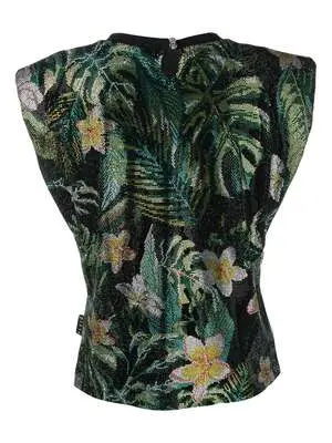 Philipp Plein Floral-print Tank Top