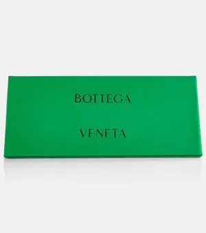 Bottega Veneta Bombe Oval Sunglasses - Black