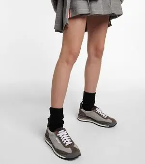 Thom Browne Tech Runner Suede Sneakers