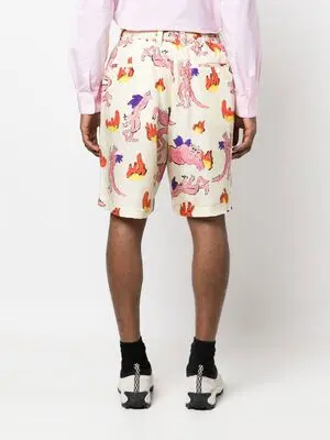 Marni Graphic-print Bermuda Shorts