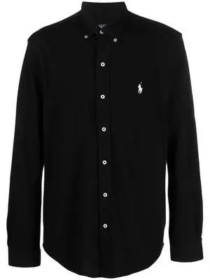 Polo Ralph Lauren Polo Pony Button-collar Shirt - Black
