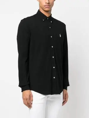 Polo Ralph Lauren Polo Pony Button-collar Shirt - Black