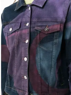 MADISON MAISON Graphic-print Denim Trucker Jacket