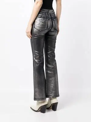 MADISON MAISON Metallic Laminated Jeans
