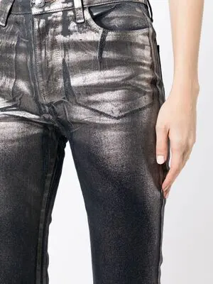 MADISON MAISON Metallic Laminated Jeans