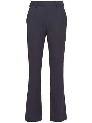Prada Gabardine Wool Flared Trousers