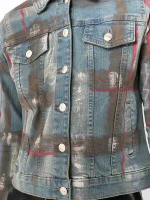MADISON MAISON Paint Splatter-print Denim Jacket