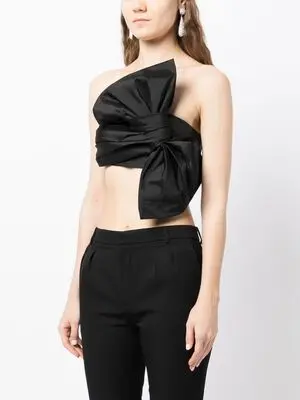 BAMBAH Cropped Bow Tube Top