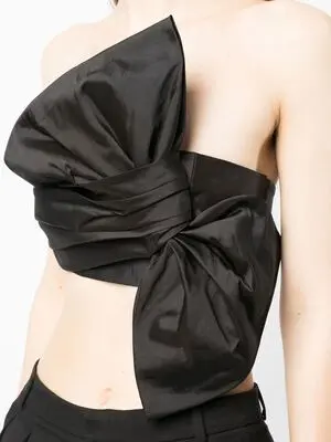 BAMBAH Cropped Bow Tube Top
