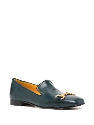 MADISON MAISON 15mm Square-toe Horsebit Loafers - Blue