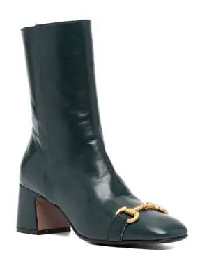 MADISON MAISON 60mm Horsebit Boots - Blue