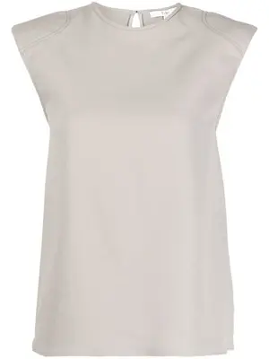 Tibi Padded-shoulder Tank Top