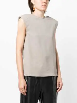Tibi Padded-shoulder Tank Top