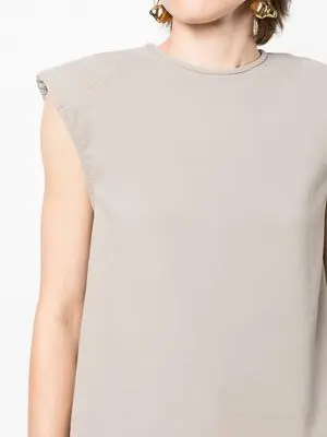 Tibi Padded-shoulder Tank Top