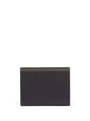 Prada Small Logo-plaque Leather Wallet