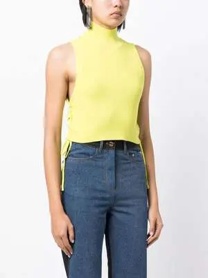 Rokh Lace-up Detail Vest Top