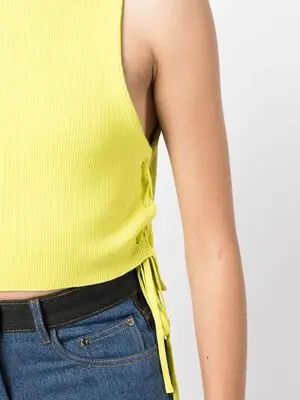 Rokh Lace-up Detail Vest Top