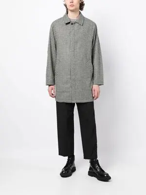 THE POWER FOR THE PEOPLE Wool Dogtooth Pattern Coat
