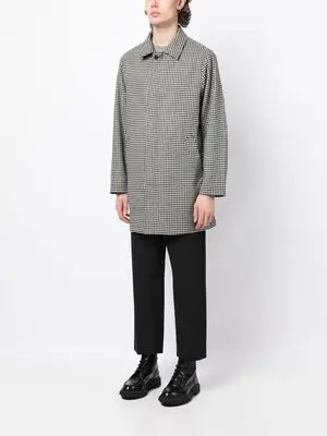 THE POWER FOR THE PEOPLE Wool Dogtooth Pattern Coat