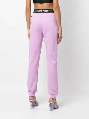 Philipp Plein Logo-waistband Track Trousers - Purple