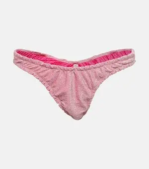 REINA OLGA Guia Lurex Bikini Bottom - Pink