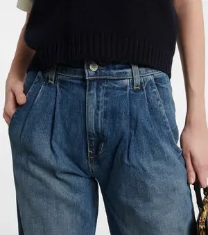 NILI LOTAN Flora Wide-leg Trousers - Blue