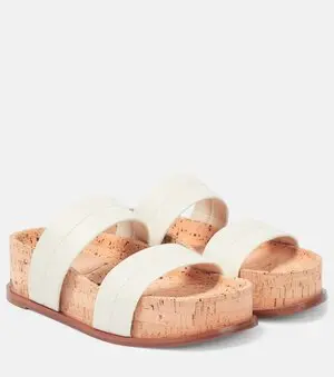 Gabriela Hearst Striker Leather Sandals - White