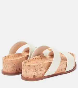 Gabriela Hearst Striker Leather Sandals - White
